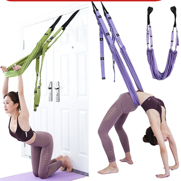 Adjustable Aerial Yoga Strap Door Flexibility Stretching Leg Stretcher ...