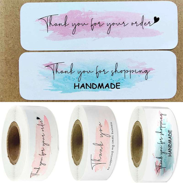 120 Pcs/Roll "thank You for Your Order" Sticker for Supporting Your ...