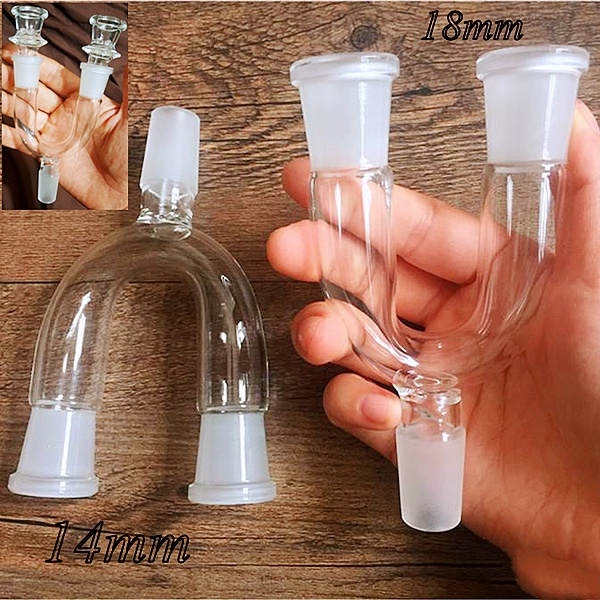 Recycle glass Adapter 14mm/18mm Connector Reclaim Catcher Male to ...