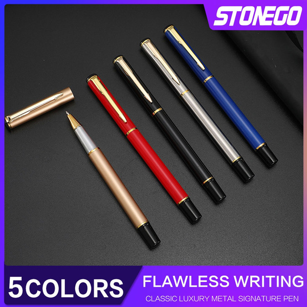 Luxury Design Metal Signature Pen Business man Signature Writing Pen ...