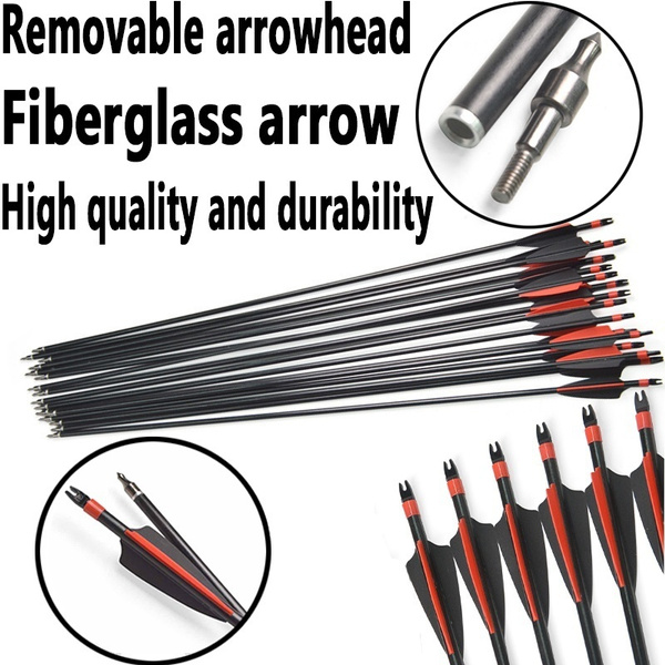 Archery 500 Spine Carbon Arrows for Compound Bows Traditional Recurve ...