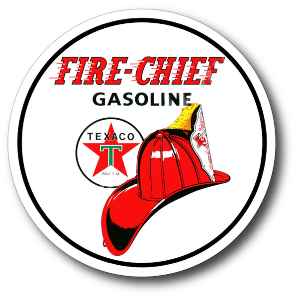 TEXACO FIRE CHIEF GASOLINE SUPER HIGH GLOSS OUTDOOR DECAL STICKER | Wish