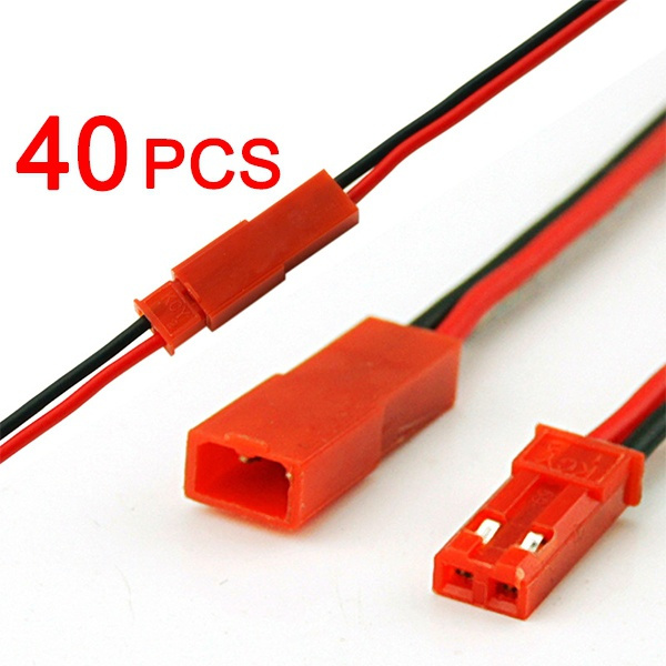 40PCS SM Terminal Line LED Downlight Ceiling Lamp Male to Female Plug ...