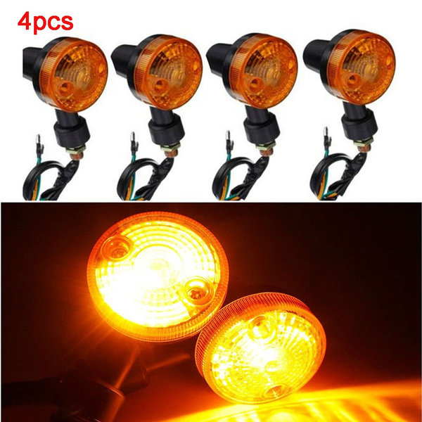 Motorcycle Indicators Motorbike Universal Turn Signal Lights Bullet ...