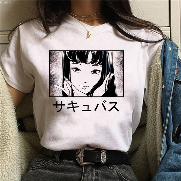 Junji Ito Tomie Shintaro Kago t shirt t-shirt woman ulzzang aesthetic ...