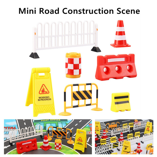 7 TypesDollhouse Road Construction Site Mini Outside Road Construction ...