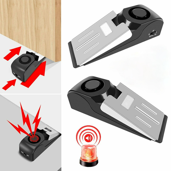 Electronic Burglar Alarm Intelligent Home Security Wedge Door Stop ...