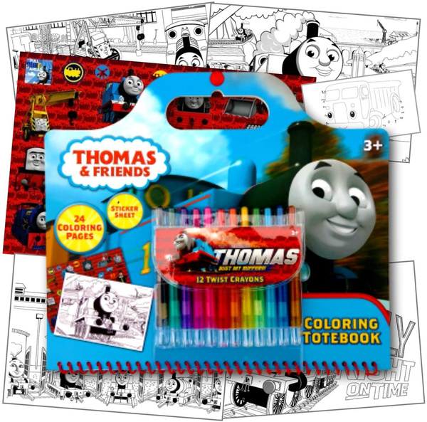 Thomas The Train Coloring Activity Set with Twist Crayons, Coloring ...