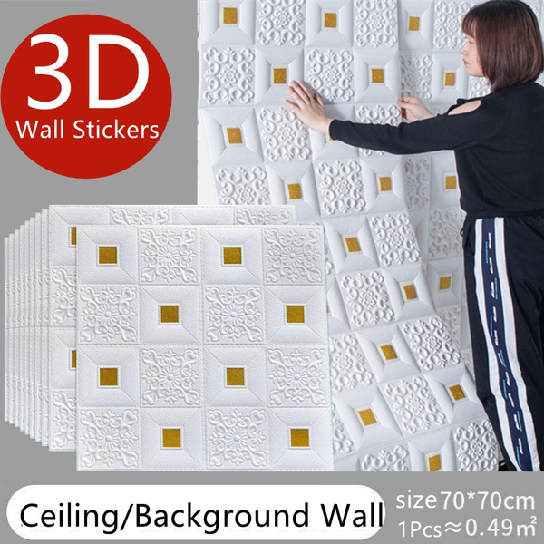 3D Embossed Environmentally Friendly Foam Wallpaper, Waterproof ...