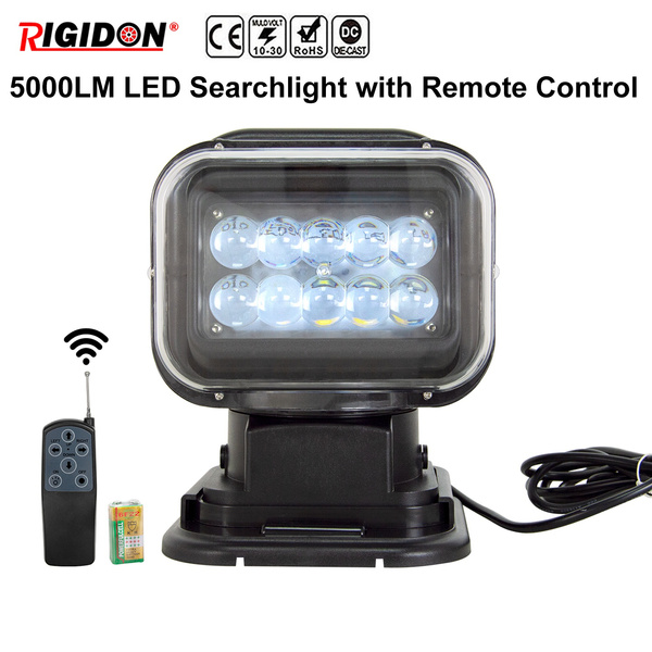 RIGIDON Portable Magnetic Base Led Searchlight Marine 5000LM 12V to 30V ...