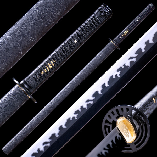 Sharp and hard, katana, full Tang, hand-grinded, full-featured, outdoor ...