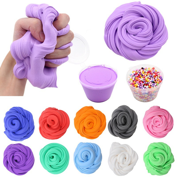 35g/Box Fluffy Foam Slime Scented Stress Relief No Borax Kids Toy ...