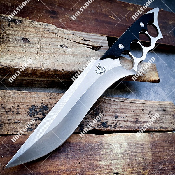 2021 Great Tactical MILITARY Tactical Fixed Blade Bowie Knife Combat ...