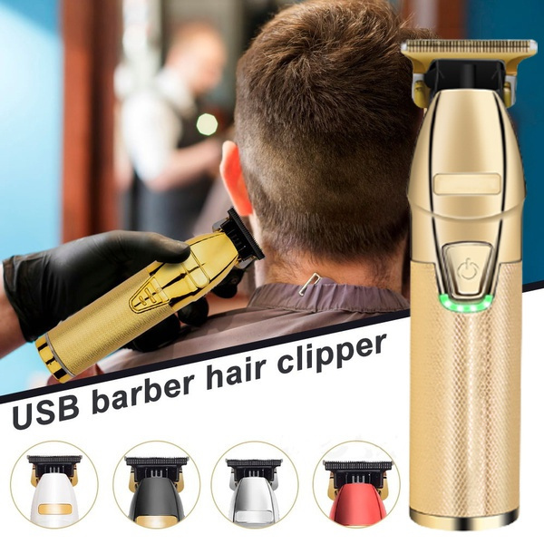 Upgrade Gold Electric Trimmer For Men Cordless Shaver Barber Hair ...
