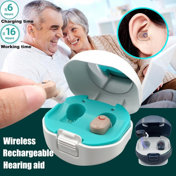 Mini Invisible Hearing-aid Sound Amplifier Volume Adjustable Ear ...