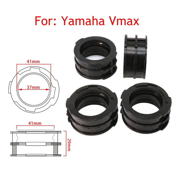 4x Motorcycle Carburetor Carb Intake Manifold Joint Boots Set For ...