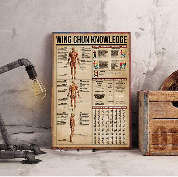8x12 inch s Metal Sign Wing Chun Knowledge Sign, Kung Fu Lover Sign ...