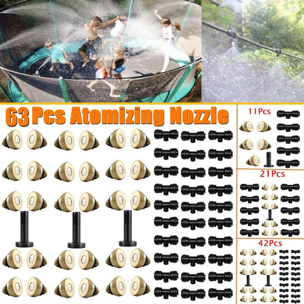 63/42/21/11pcs Hose Irrigation Misting Nozzles Kit Copper Misting ...