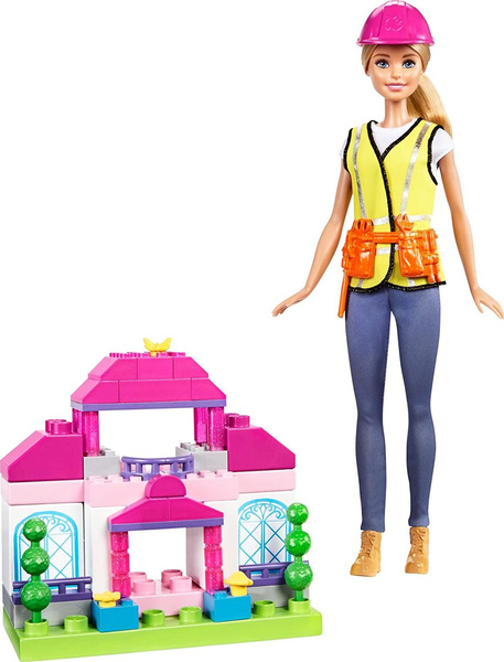 â Barbie Builder Doll with Mega Bloks Compatibuild Bricks | Wish