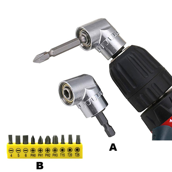 Hex Bit 105 Degree Angle Screwdriver Socket Holder VIP Adapter ...