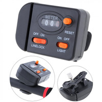 99.9m Fishing Line Counter Clip on Rod Meter Gauge Depth Finder Digital ...