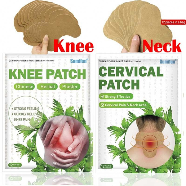 Sumifun 12pcs/bag Neck Patch Knee Joint Cervical Spondylosis Pain ...