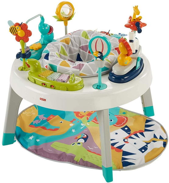 Fisher-Price Sit-to-Stand, 3-in-1 Entertainer Converts From Newborn Mat ...
