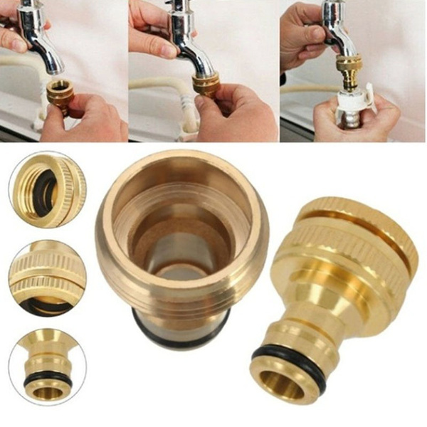 M22 M24 Universal Faucet Extender Brass Thread Hose Water Tube ...