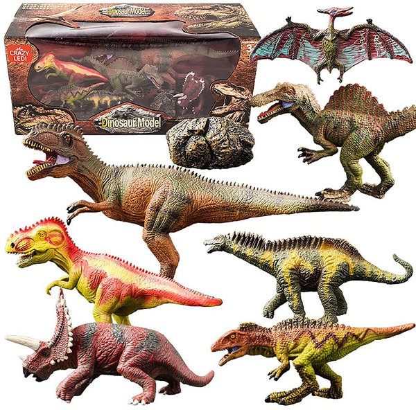 Dinosaur Model Toy Set of Realistic Jurassic World Dinosaur Toy Set ...