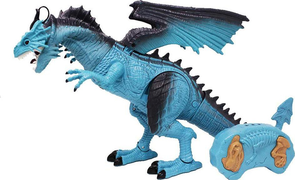 Remote Control Dinosaur Dragon Robot Toy Fire Breathing Smoke ...