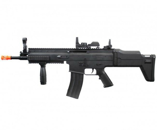 Largeship Scar-l Mk16 Spring Gun Airsoft Rifle W/ Sight & Vertical Grip ...