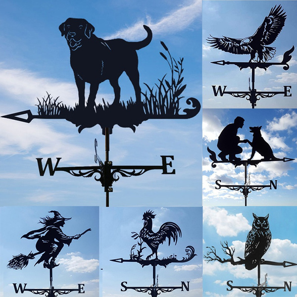 Animal Pattern Steel Weather Vane Wind Vane Direction Outdoor Garden ...