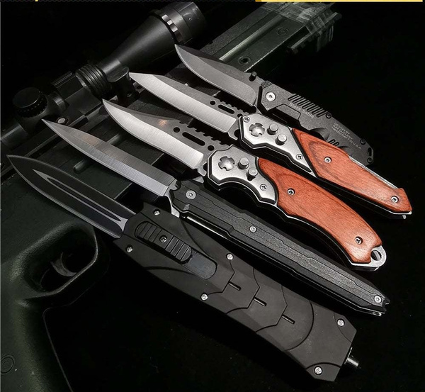 OTF Spring Assisted Double Action Knife Tactical Survival Rescue EDC ...