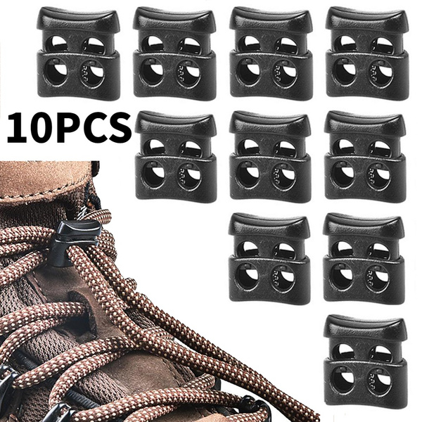 10PCS Toggle Spring Loaded Drawstring Rope Cord Locks Clip Ends Single ...