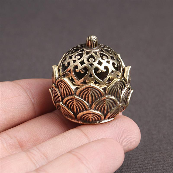 Decorative Incense Burner Copper Incenser Holder Censer Desktop ...