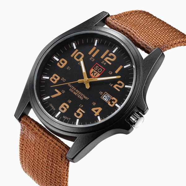 Classic Design Swiss Army Military Watches Men Fashion Casual Nylon ...