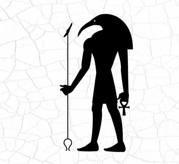 Set of 2 Egyptian God Thoth Decal Vinyl Sticker | Wish