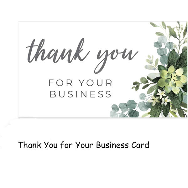 Leaf Floral Thank You Notes Cards with envelope stickers 10pcs ...