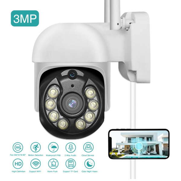 3MP PTZ Wifi IP Camera Outdoor 4X Digital Zoom Security CCTV Camera AI ...