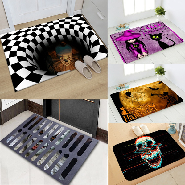 Clown trap visual carpet living room bedroom floor mat 3D halloween ...