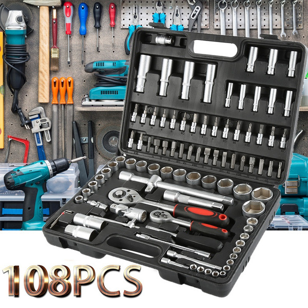 2022 BEST 108/94PCS Ratchet Wrench Set Batch Hand Tool Set Ratchet ...