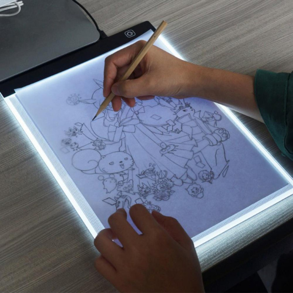 Light Box for Tracing A4 Led Artcraft Light Pad Tracer Dimmable ...