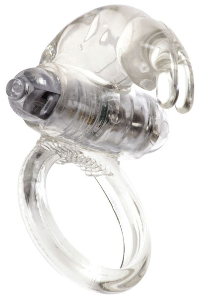 Me You Us Classic Rabbit Vibrating Penis Ring Transparent Couples Toy ...