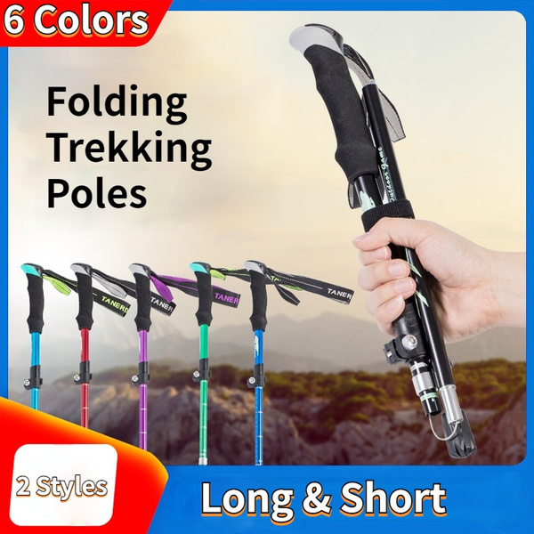 Trekking Poles Aluminum Alloy Folding Ultra-light Ultra-short ...
