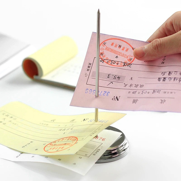 Bar Memo Desk Kitchen Stainless Steel Receipt Spike Stick Straight Rod ...