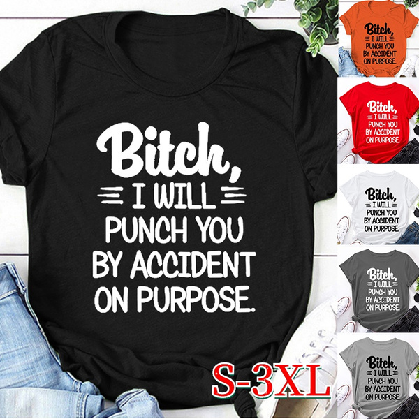 New Women's Fashion Casual Round Neck Short Sleeve T-shirts Summe Plus ...