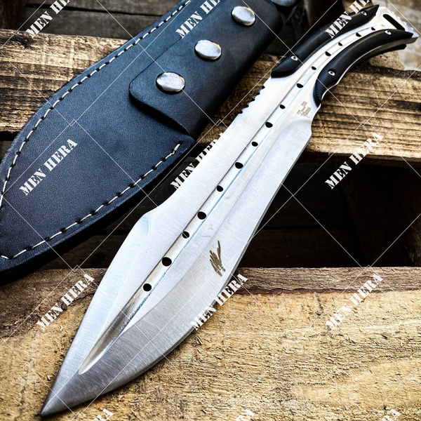 Mermaid Tactical Full Tang Outdoor Camping Fixed Blade Knife Jungle ...