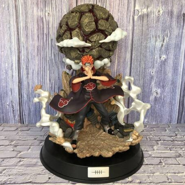 28CM Akatsuki Chieftain GK Can Shine Deva Path Pain Scenes PVC Statue ...