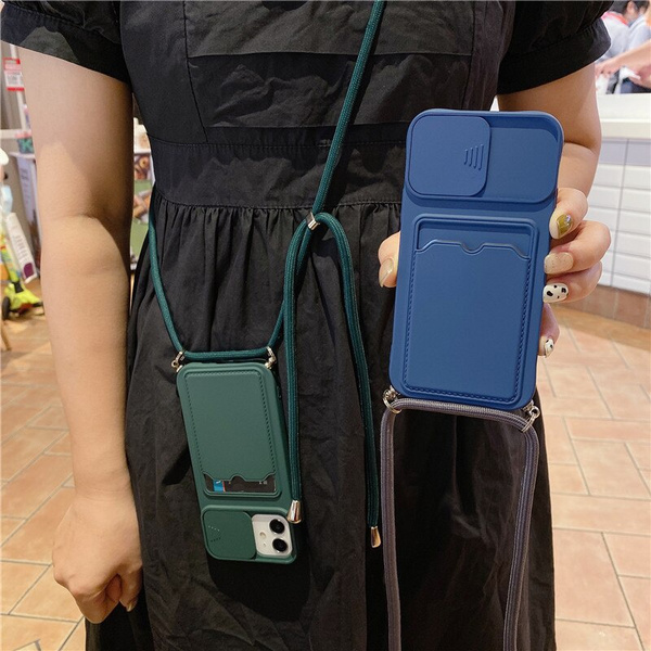 Push Window Camera Lens Protect Card Holder Wallet Phone Case IPhone 12 ...