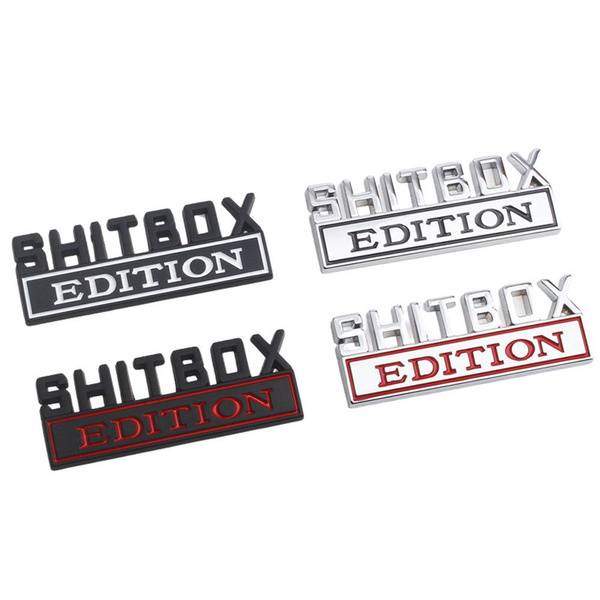 Fashion Car Truck Decal Truck Metal Chrome Metal Badge 3D SHITBOX ...